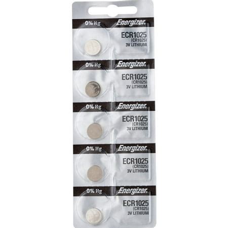 5 x Energizer 1025 Batteries, 3V Lithium CR1025 - Walmart.ca