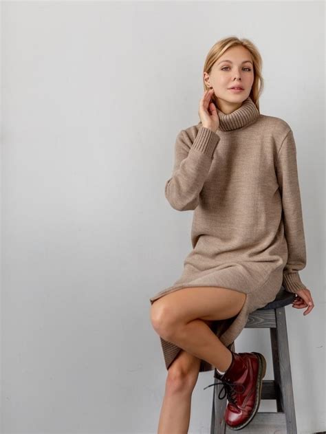 Beuty, Sweater Dress, Turtlenecks, Sweaters, Fashion, Moda, Fashion ...