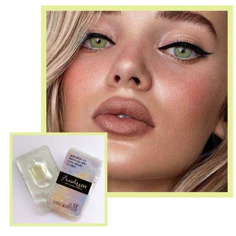 Цветные зелёные линзы без диоптрий fresh lady — цена 488 грн в каталоге ...