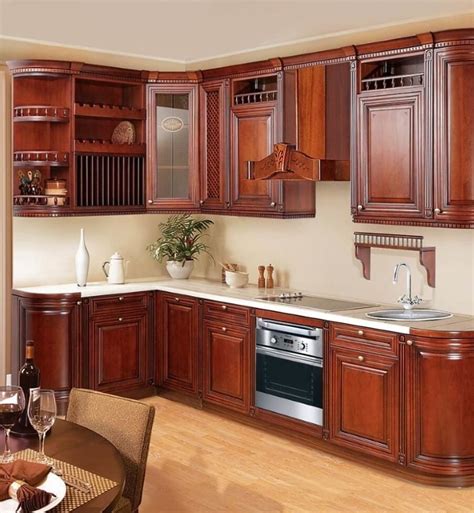 Кухни из массива черешни (70 фото)