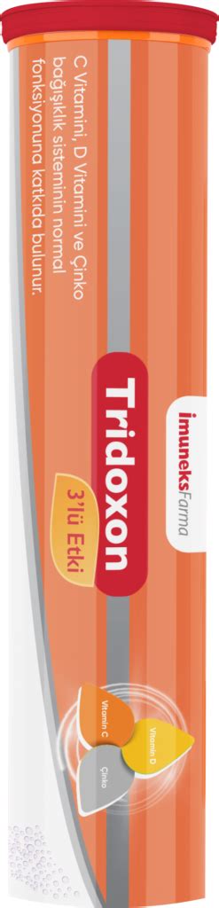 Tridoxon 3'lü Etki C, D Vitamini ve Çinko - İmuneks Farma