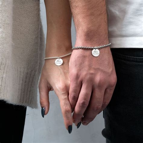 Matching Bracelets for Couples | Engraved