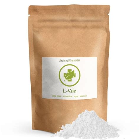 L-Valin Pulver 300 g | Aminosäure | vitalundfitmit100, 15,95