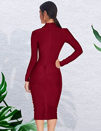 Buying Guide | meilun Womens Deep V Front Bandage Bodycon Dress Long ...
