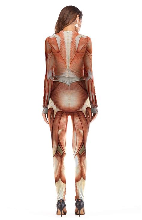 Anatomie Kostüm, Jumpsuite für Frauen mit Organen & Muskeln | High ...