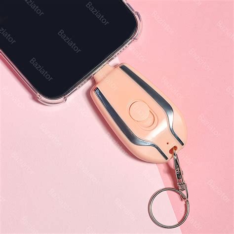 Беспроводная карманная зарядка брелок New Power Pod 1500Ah для USB Type ...