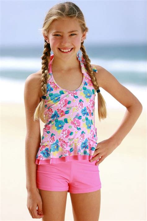Girls Frill Tankini Set/ Boyleg Short - Sun Emporium Swimwear and ...