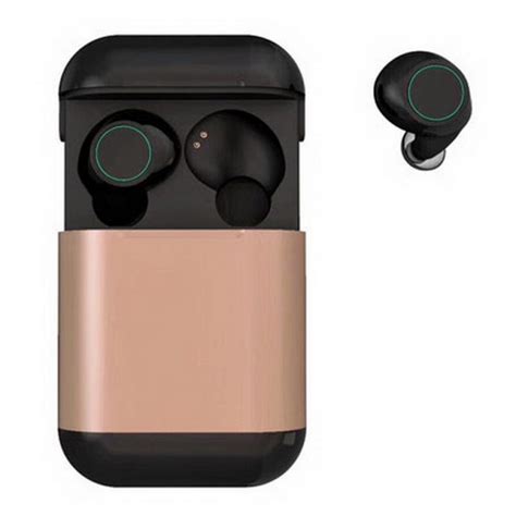 Беспроводные Bluetooth наушники с зарядным футляром BJL S7 TWS золотые ...