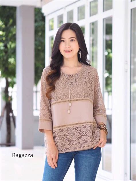 K6178 เสื้อเบลาส์ลูกไม้ หรูเลิศ งาน... - เสื้อลูกไม้คุณภาพดี
