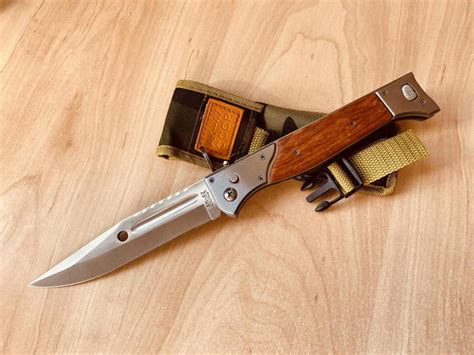 БОЛЬШОЙ Штык нож АК-47 СССР выкидной складной охотничий тактический ...