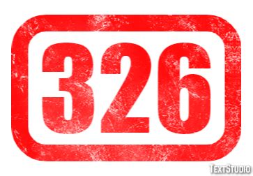 326 Text Effect and Logo Design Number