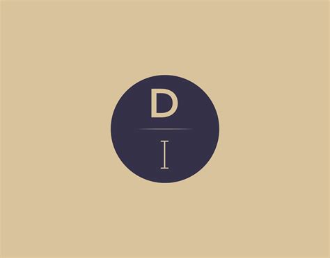 DI letter modern elegant logo design vector images 19148632 Vector Art ...