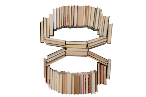 Premium Photo | Number 8 made of books isolated on white