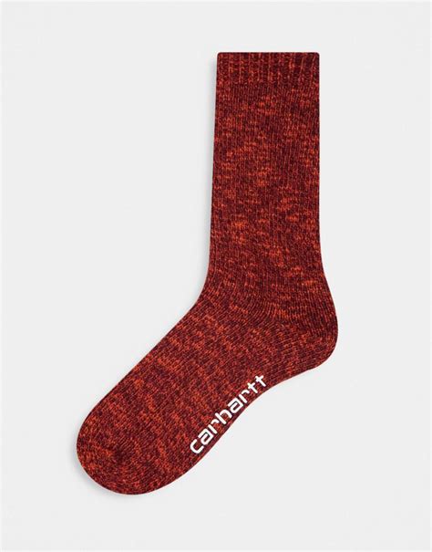 Заказать Носки Оранжевые тканые носки Carhartt WIP ascott Carhartt ...