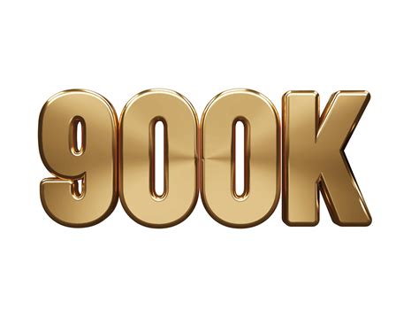 900k follower text effect 11110449 Vector Art at Vecteezy