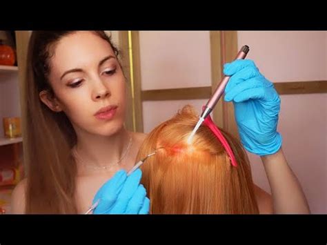 ASMR | Scalp Check (With Bad Results) [Scratching, Searching,Treatment, Whispering, Brushing ...