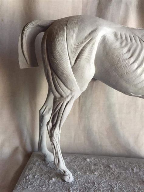 Horse Sculpture on Stone Slab