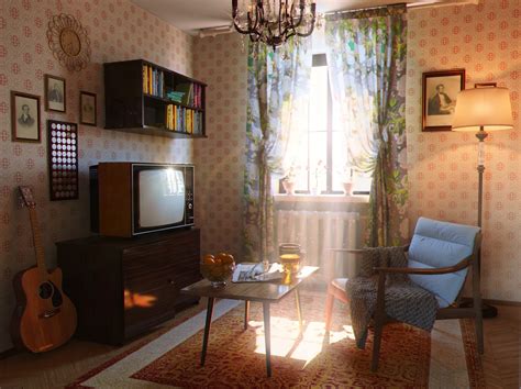 Интерьер в стиле 90 х годов - фото