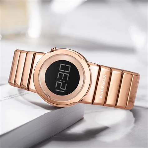 KADEMAN lcd Цифровые женские часы Новые Модные женские наручные часы ...