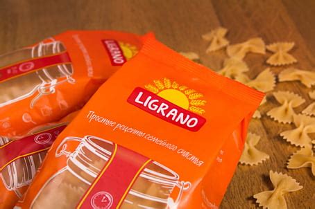 Макаронные изделия Ligrano — разработка дизайна, слогана и логотипа.
