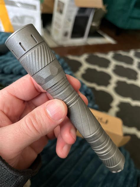 NLD! Convoy T4 Titanium Stonewashed w/519 4500K TANK! : r/flashlight