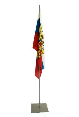 Купить Кабинетный флагшток металлический с основанием Квадрат 1 шток 2 ...