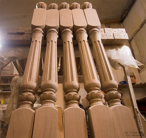 Столбы деревянные для лестницы - купить в Get-Wood. Цена, фото