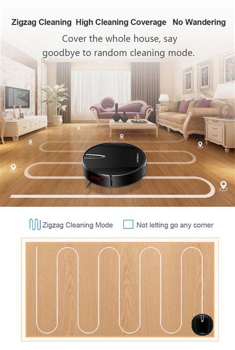 Liectroux V3S Pro Robot Vacuum Cleaner Black