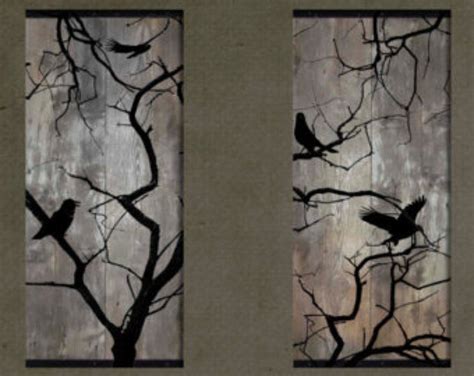 Mountain View Set of 2 Paintings on Reclaimed Barn Wood - Etsy ...