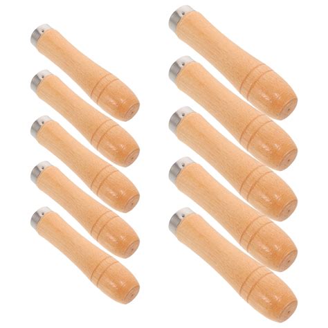 10 Pcs Wooden File Handle Screwdriver Ergonomic File Handle Screw ...