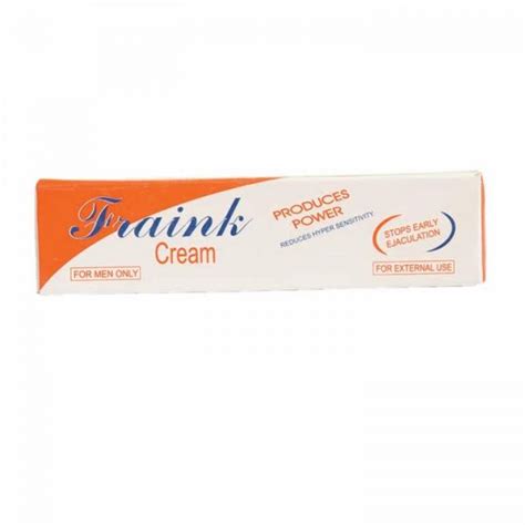 Fraink (Delay Cream For Men,Reduces Hyper Sensitivity.Stops Early ...