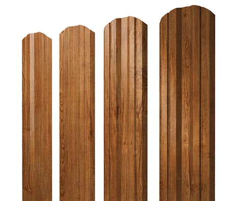 Штакетник Twin фигурный 0,45 Print-Double Elite Golden Wood Grand Line ...