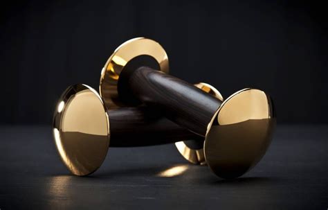 Золотые гантели — Jewellery Mag