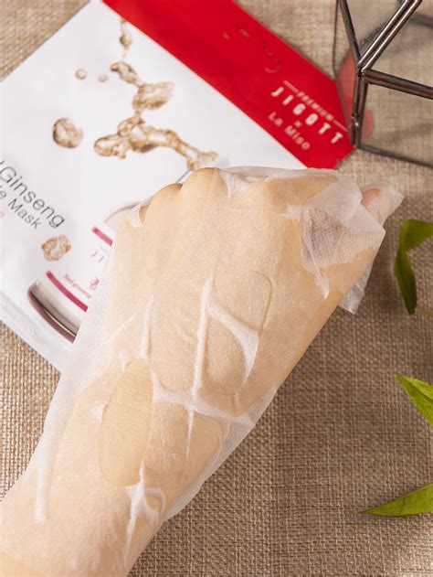 Premium Jigott х La Miso Ампульная маска с красным женьшенем | Fresca Shop