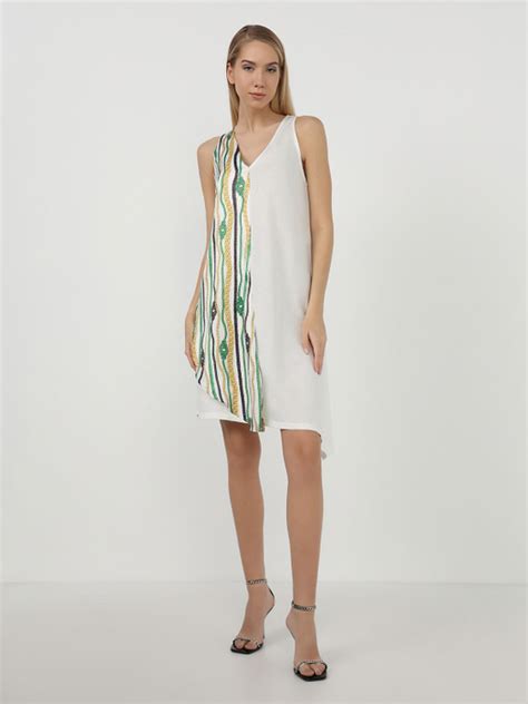 Сарафан Zara, цвет: разноцветный. 4805/152/250. Размер L (48), Женский ...