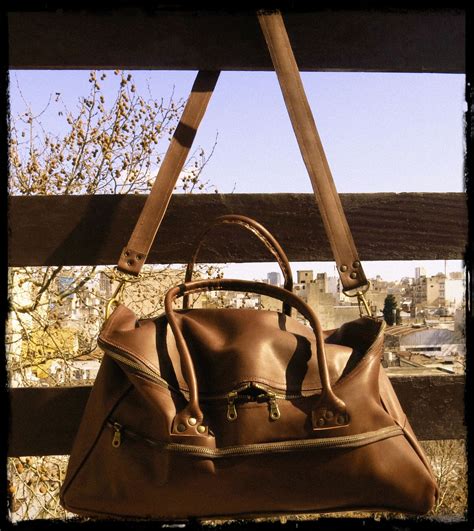 Luca Leather travel bag - Luca: Bolso de viaje en cuero