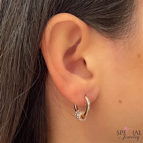 Сребрени 925 обетки - розе позлата - The Special Jewelry