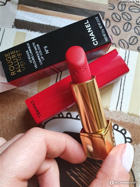 Губная помада Chanel ROUGE ALLURE VELVET - «Лимитка 2019 года - красная ...