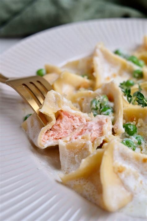 Равиоли с красной рыбой и сливочным сыром • Dolce Vita Blog