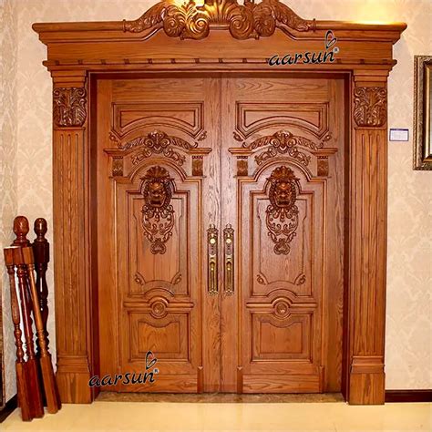 Solid Wood Double Door Design -205 - Aarsun