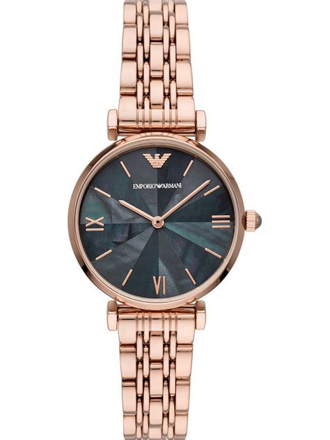 Emporio Armani Quarzuhr Emporio Armani Damen-Uhren Analog Quarz