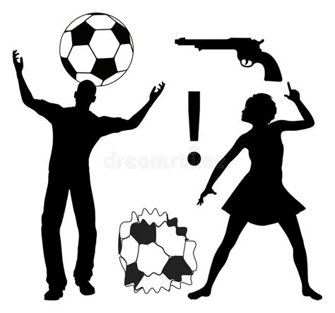 People Love or Hate Football Games Stock Illustration - Illustration of ...