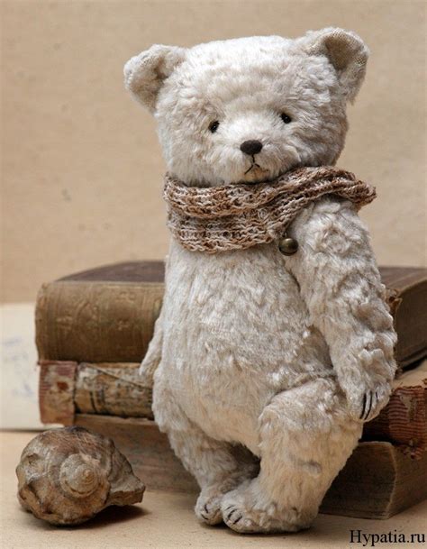 Белый мишка Тедди | Авторские мишки Тедди | Mohair teddy bear, Teddy ...