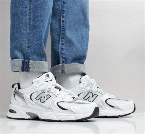 New Balance 530 Retro White Silver Navy Running Shoes MR530SG Men's | eBay