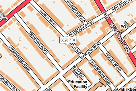 SE20 7TX maps, stats, and open data