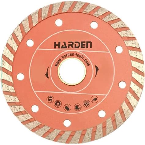 Диск алмазный отрезной турбо, 180x22.2 мм, сухая резка Harden 611324 ...