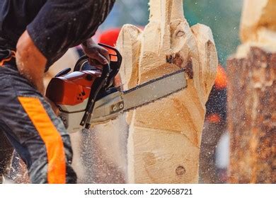 Concept Industry Timber Professional Man Woodcutter Stock Photo ...