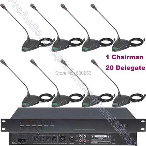 MICWL D20 Pro Wired Meeting Conference Microphone System 21 Table ...