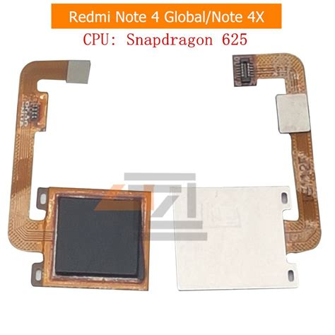 for Xiaomi Redmi Note 4 Global/ Note 4X 3GB Fingerprint Sensor Flex ...