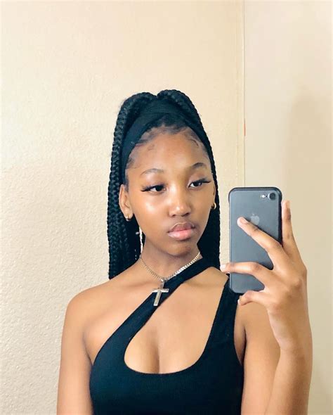 Braids | Braids, Black headband, Clear skin